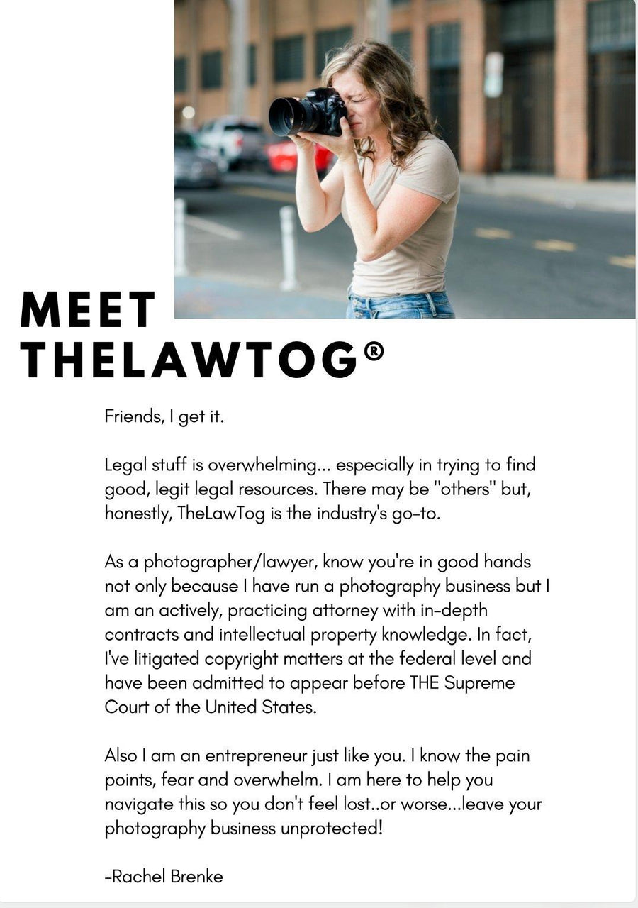 The Pro Photographer's Ultimate Legal Checklist Bundle – TheLawTog®